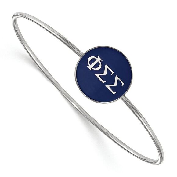 Black Bow Jewelry Co. | Jewelry | Sterling Silver Phi Sigma Sigma Blue ...